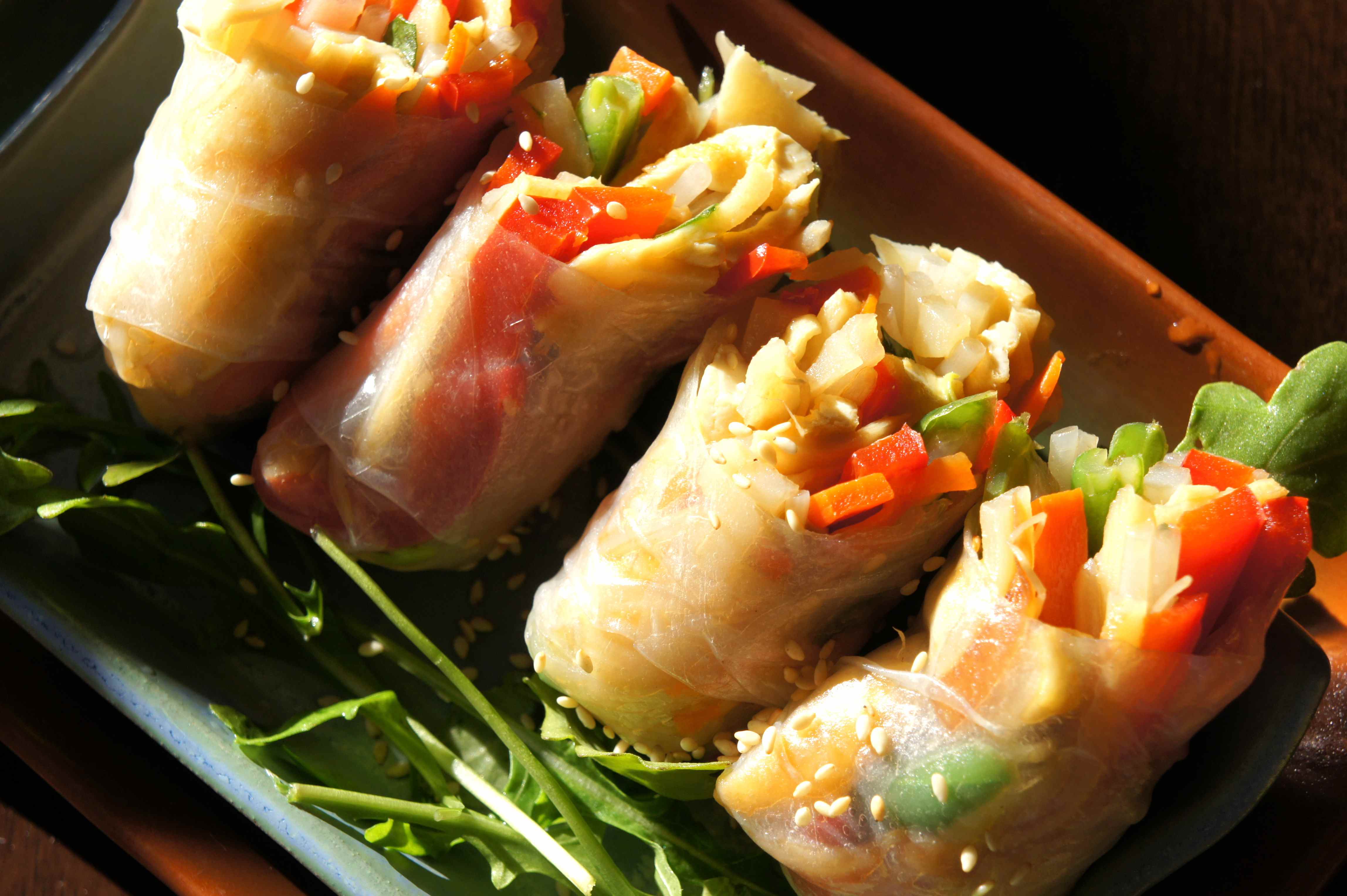 Tofu rice paper rolls – delish Home Cook – happiness is homemade